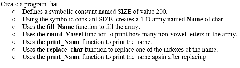 Solved O Create a program that o Defines a symbolic constant | Chegg.com