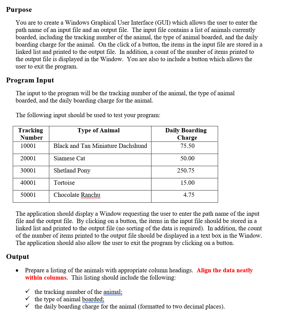 Solved Processing 1. You must use a structure which | Chegg.com