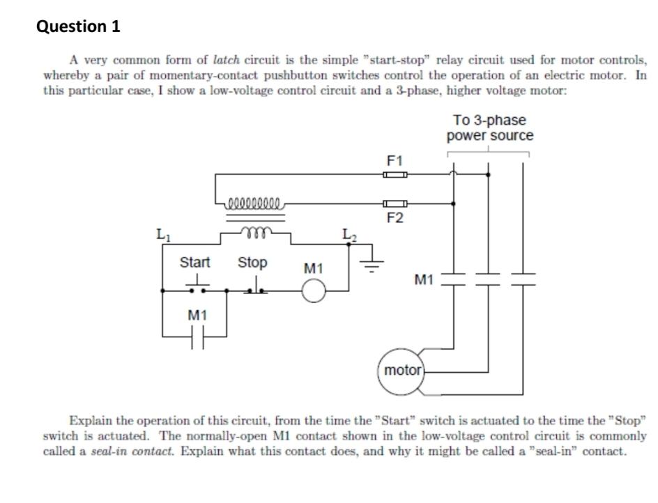 Solved Question 1 A very common form of latch circuit is the | Chegg.com