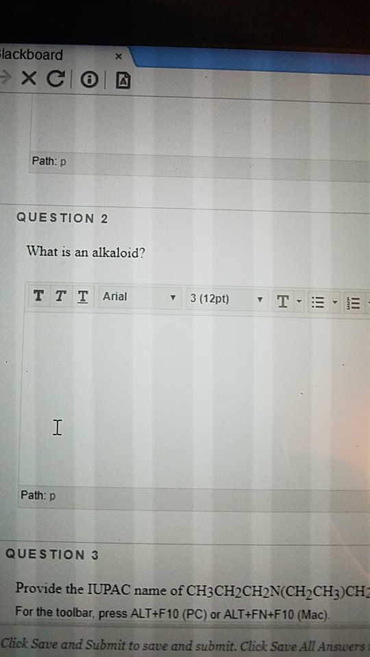 Solved Blackboard Path: p QUESTION 4 Identify the correct | Chegg.com
