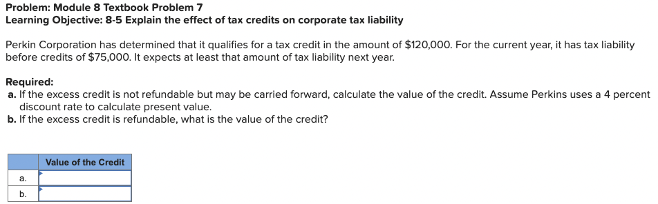 Solved Problem: Module 8 Textbook Problem 7 Learning | Chegg.com