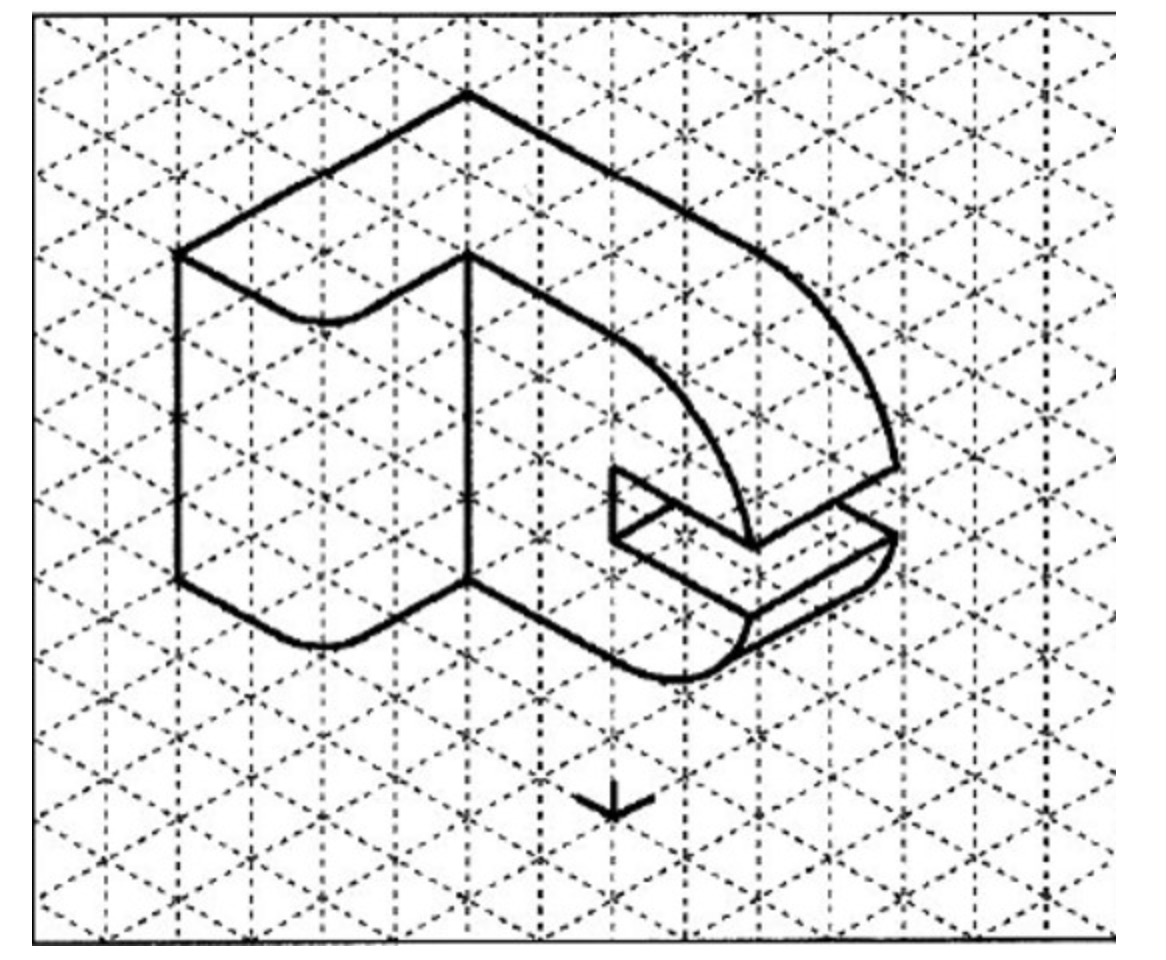 Solved Make the 3 basic orthogonal views (front, right side | Chegg.com