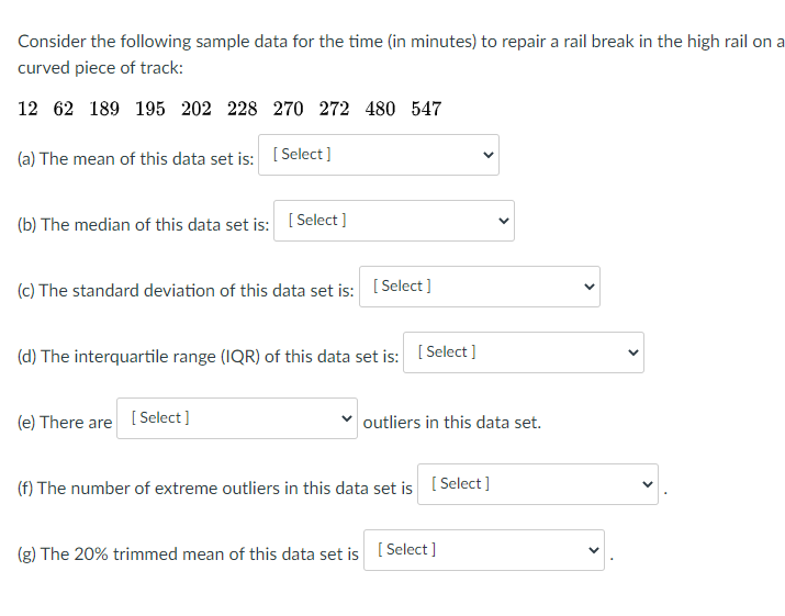 Solved Consider the following sample data for the time in | Chegg.com