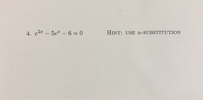 Solved HINT: USE u-SUBSTITUTION | Chegg.com