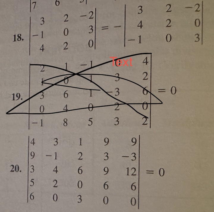 Solved Determine which property of determinants the equation | Chegg.com