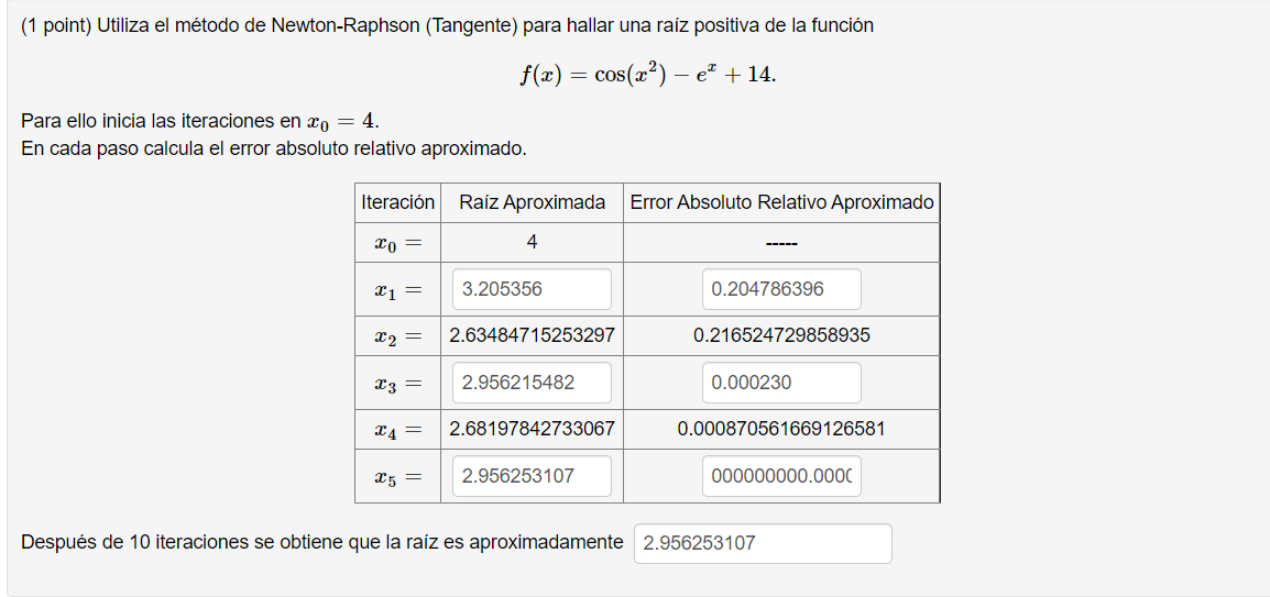 Solved Use the Newton-Raphson (Tangent) method to find a | Chegg.com