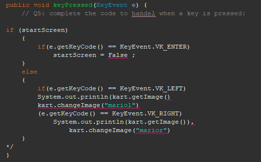 5. Modify the keyPressed function (mouse_down in | Chegg.com