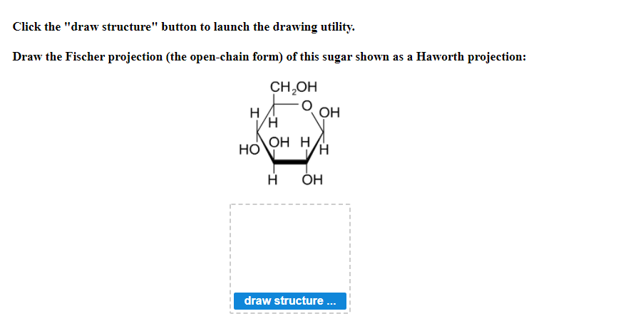 Solved Click the "draw structure" button to launch the | Chegg.com