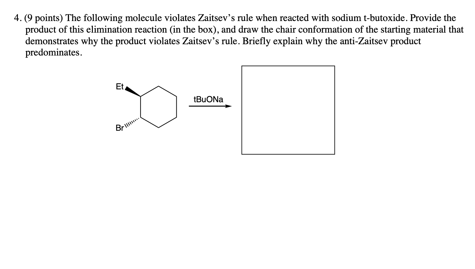 Solved 4.(9 points) The following molecule violates | Chegg.com