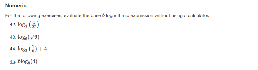 Solved Numeric For The Following Exercises Evaluate The 
