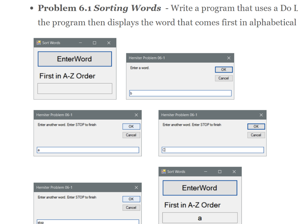 Solved Using Visual Basic 2017 Write a program that uses a | Chegg.com