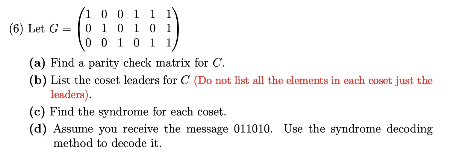 Solved (6) ﻿Let | Chegg.com