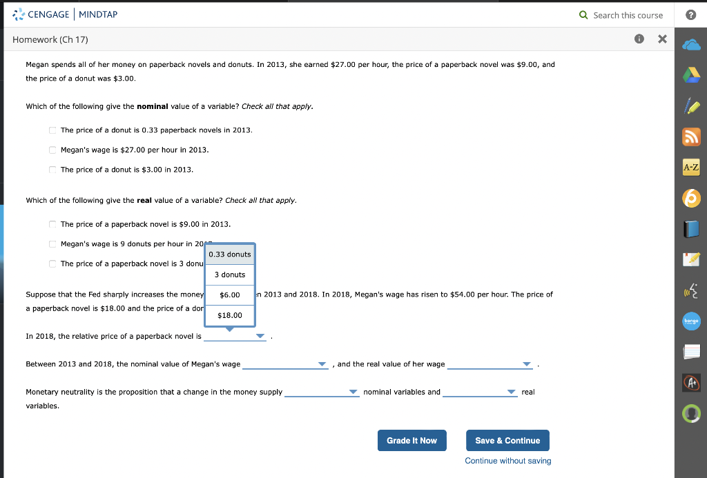 Solved CENGAGE MINDTAP Q Search this course Homework (Ch 17) | Chegg.com