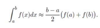 Solved Integrate a function by one trapezoid An | Chegg.com