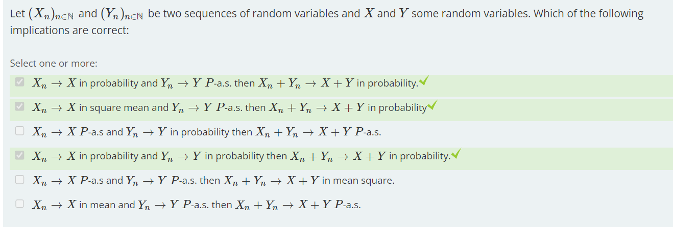 Solved Let (Xn)n∈N and (Yn)n∈N be two sequences of random | Chegg.com