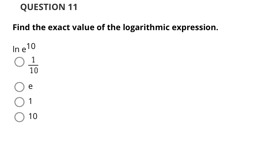 Solved Find the exact value of the logarithmic expression. | Chegg.com