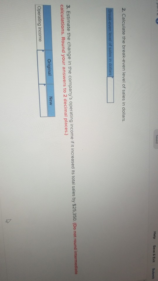 Solved Exercise 4-3 Computing and Using the Contribution | Chegg.com