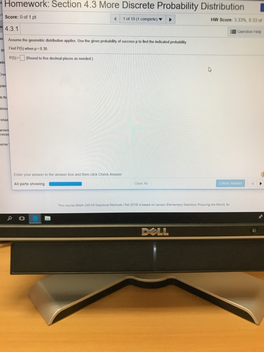 Solved Homework: Section 4.3 More Discrete Probability | Chegg.com