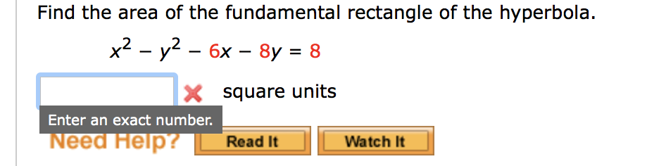 Solved Find the area of the fundamental rectangle of the | Chegg.com