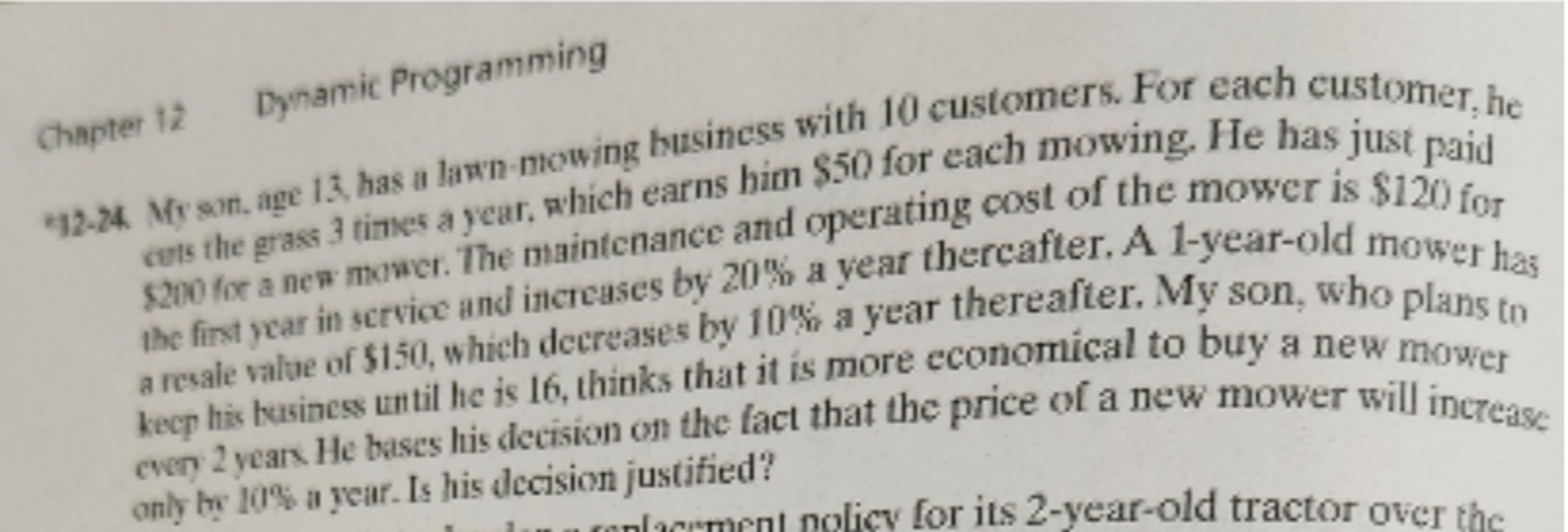 Solved Chapter 12 ﻿Dynamic Programming-42-24. ﻿Mr sond age | Chegg.com