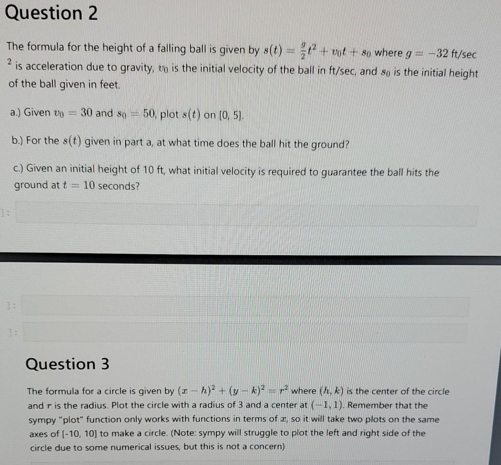 Solved I need help coding problem three in Jupyter Notebook. | Chegg.com