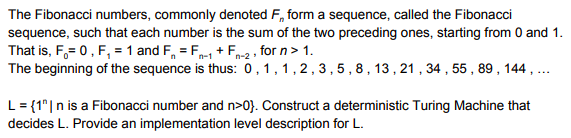 The Fibonacci numbers, commonly denoted F, form a | Chegg.com