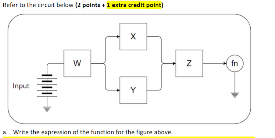 Solved Refer to the circuit below ( 2 points +1 extra credit | Chegg.com