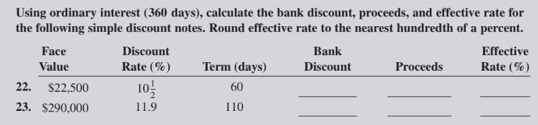 Solved Using ordinary interest (360 ﻿days), ﻿calculate the | Chegg.com