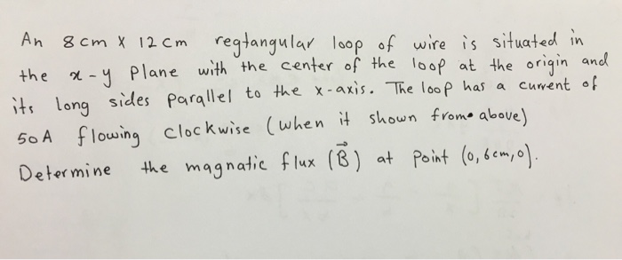 Solved An 8cm x 12cm fegtangular loop of wire s situated in | Chegg.com