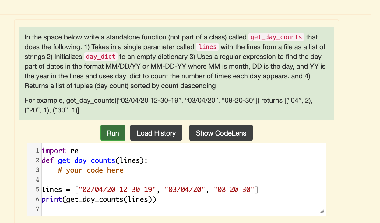 Solved In the space below write a standalone function (not | Chegg.com