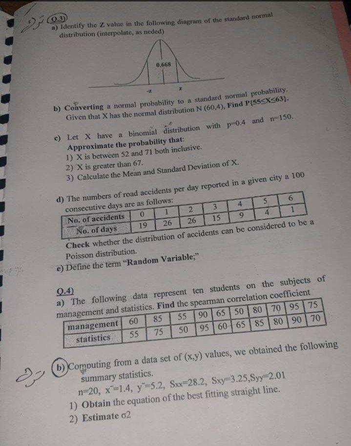 Solved (23) تر a) Identify the Z value in the following | Chegg.com