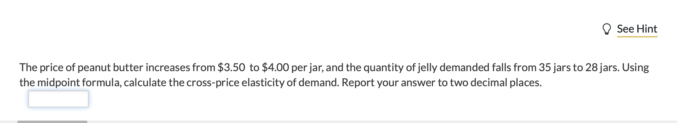 Solved The price of peanut butter increases from $3.50 to | Chegg.com