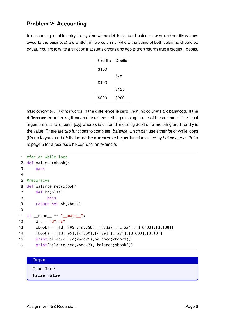 Solved Problem 2: Accounting In accounting, double entry is | Chegg.com