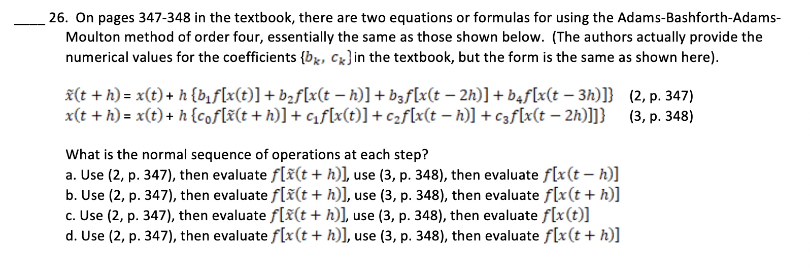 26. On pages 347-348 in the textbook, there are two | Chegg.com