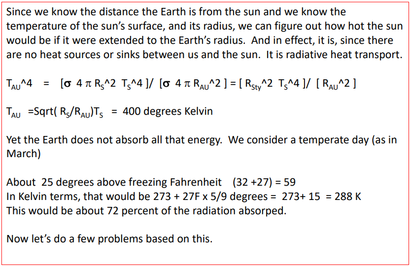 Solved I Temperature Relationships for planets in orbit | Chegg.com