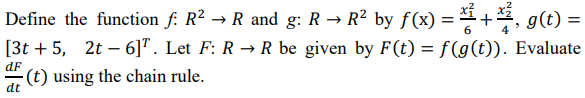 Solved Define the function f:R2→R and g:R→R2 by | Chegg.com