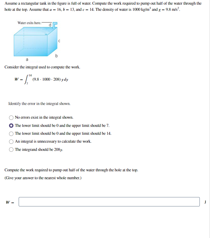 Solved Assume a rectangular tank in the figure is full of | Chegg.com