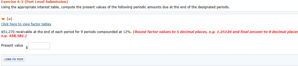 Solved Exercise 6-5 (Part Level Submission) Using the | Chegg.com
