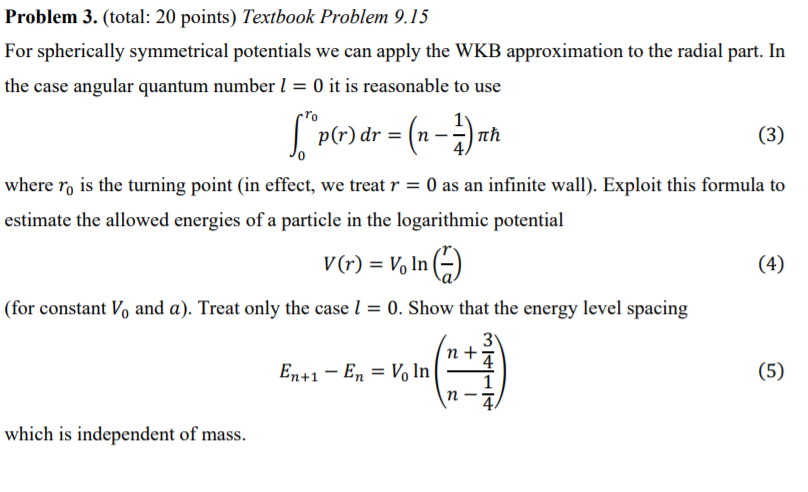 Solved Problem 3. (total: 20 points) Textbook Problem 9.15 | Chegg.com
