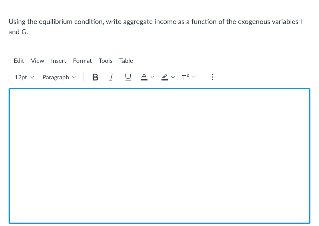 Solved Using The Equilibrium Condition Write Aggregate 7951
