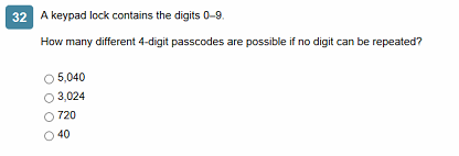 Solved 32 A keypad lock contains the digits 0-9. How many | Chegg.com