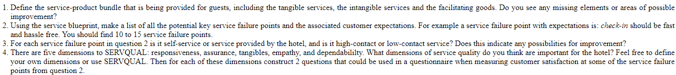 Solved improvement? and hassle free. You should find 10 to | Chegg.com