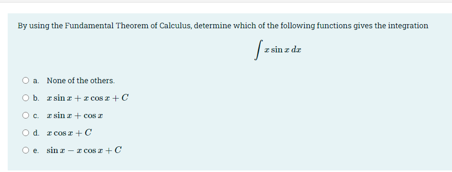 Solved By using the Fundamental Theorem of Calculus, | Chegg.com