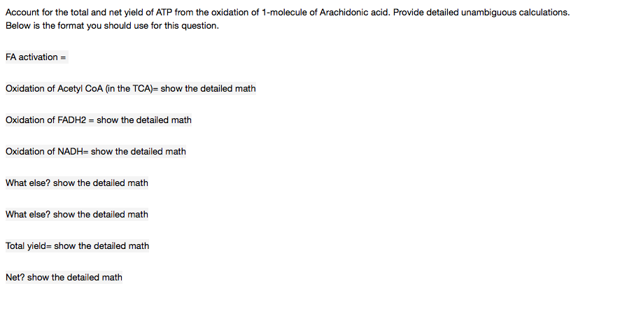 Solved Account for the total and net yield of ATP from the | Chegg.com