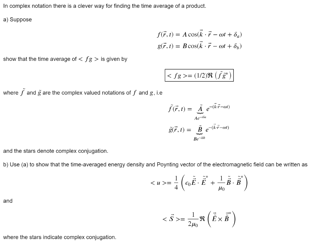 Solved In complex notation there is a clever way for finding | Chegg.com