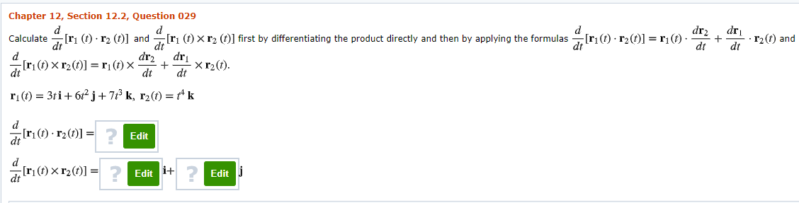 Solved Chapter 12, Section 12.2, Question 029 Calculate (11 | Chegg.com