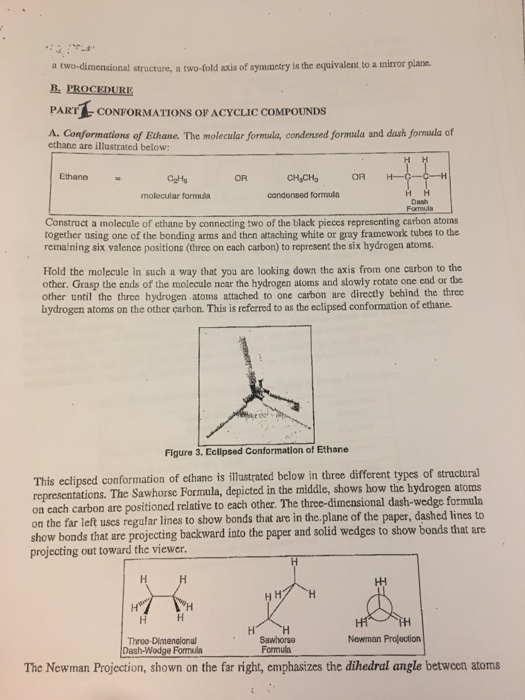 Solved a two-dimensional structure, a two-fold axis of | Chegg.com