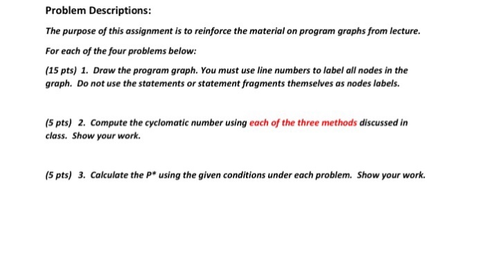 Solved Problem Descriptions: The purpose of this assignment | Chegg.com