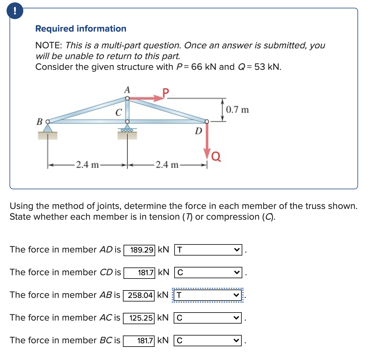 Solved Required information NOTE: This is a multi-part | Chegg.com