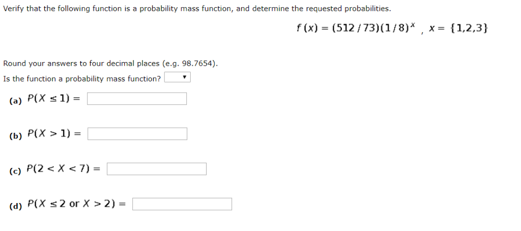Solved Verify that the following function is a probability | Chegg.com
